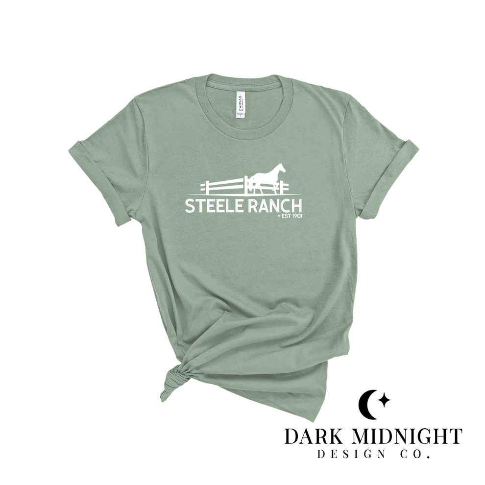 Steele Ranch Logo Tee - Officially Licensed Cherry Peak Series – Dark ...
